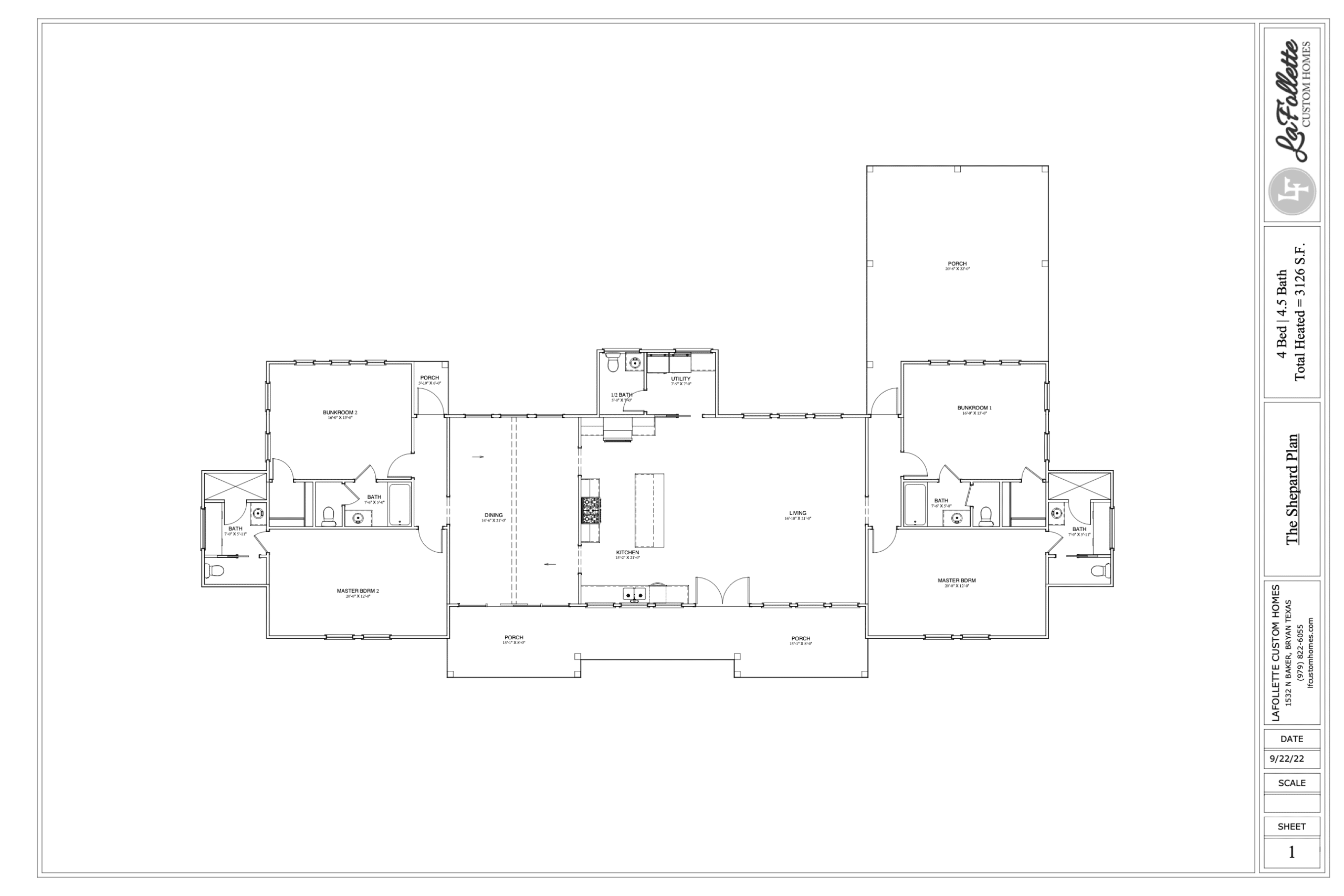 The Shepard - LaFollette Custom Homes Bryan, Texas